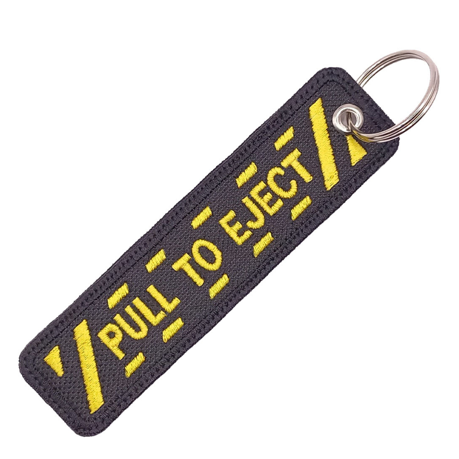 Chaveiro Traja Bordada Persoanlizado - Pull to Eject | Shopee Brasil