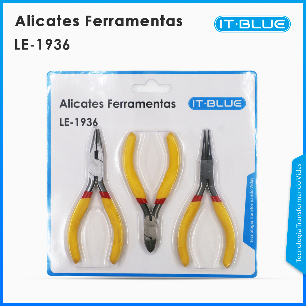 Kit Jogo De Mini Alicates Gc 3 Peças Universal Corte e Bico | Shopee Brasil