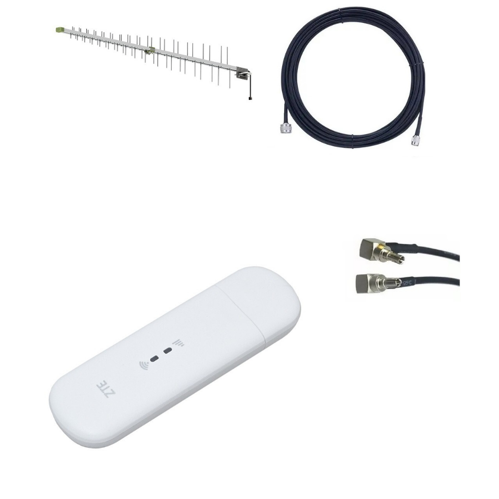 KIT MODEM ROTEADOR 4G+ RURAL DESBLOQUEADO ANATEL | ANTENA 15 DBI CABO ...