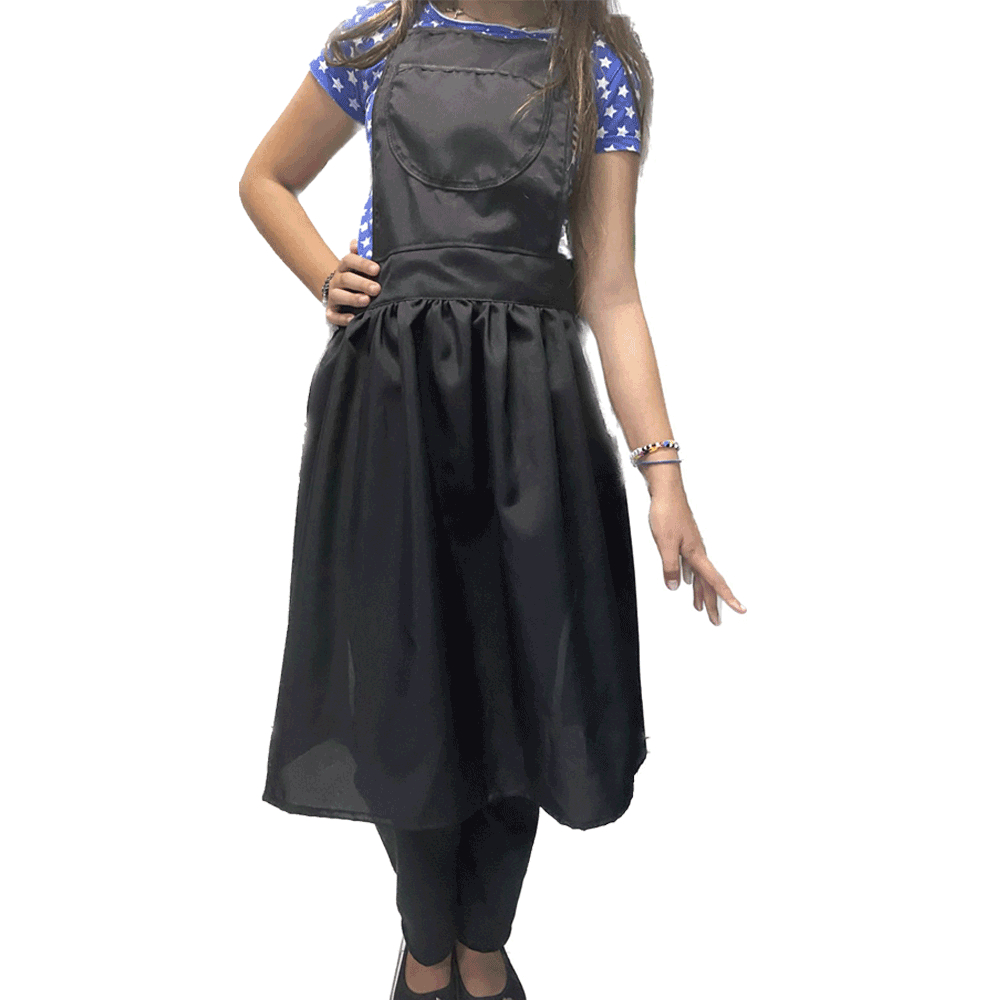AVENTAL BATA JALECO UNIFORME FRENTE UNICA RETRO VINTAGE FEMININO PRETO ...