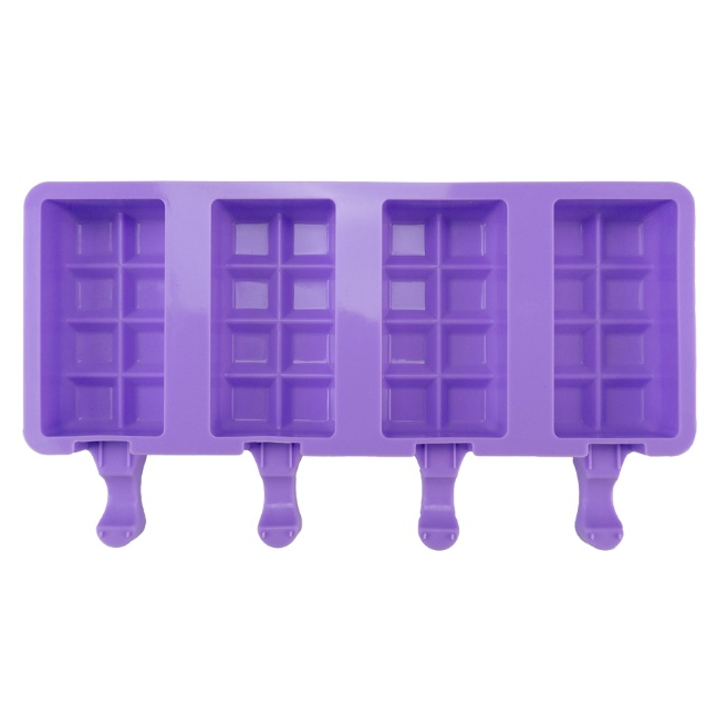 Forma De Sorvete Em Silicone Para Picolé Tablete/Barra Forno 240 Graus ...