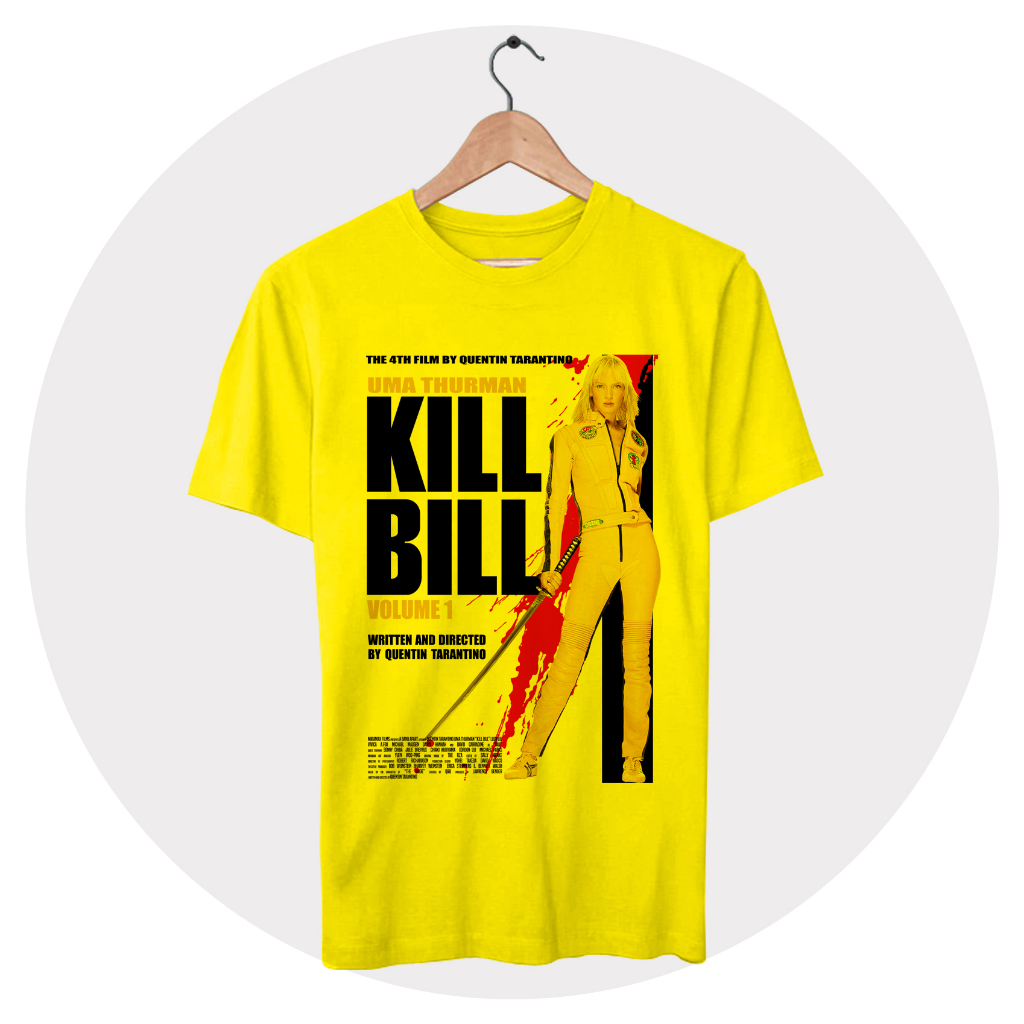 Camiseta Kill Bill Amarela | Shopee Brasil