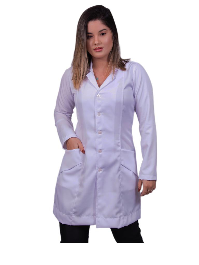 Jaleco Feminino Gabardine Super Acinturado | Shopee Brasil