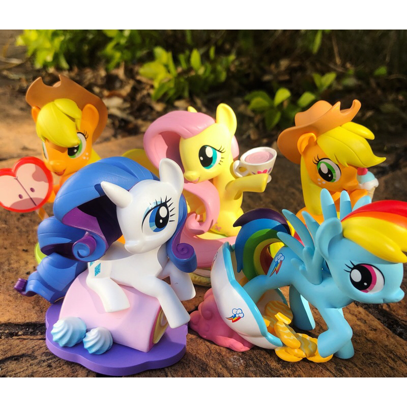 My Little Pony Popmart G4 Mane six Rarity Fluttershy Rainbow Dash ...