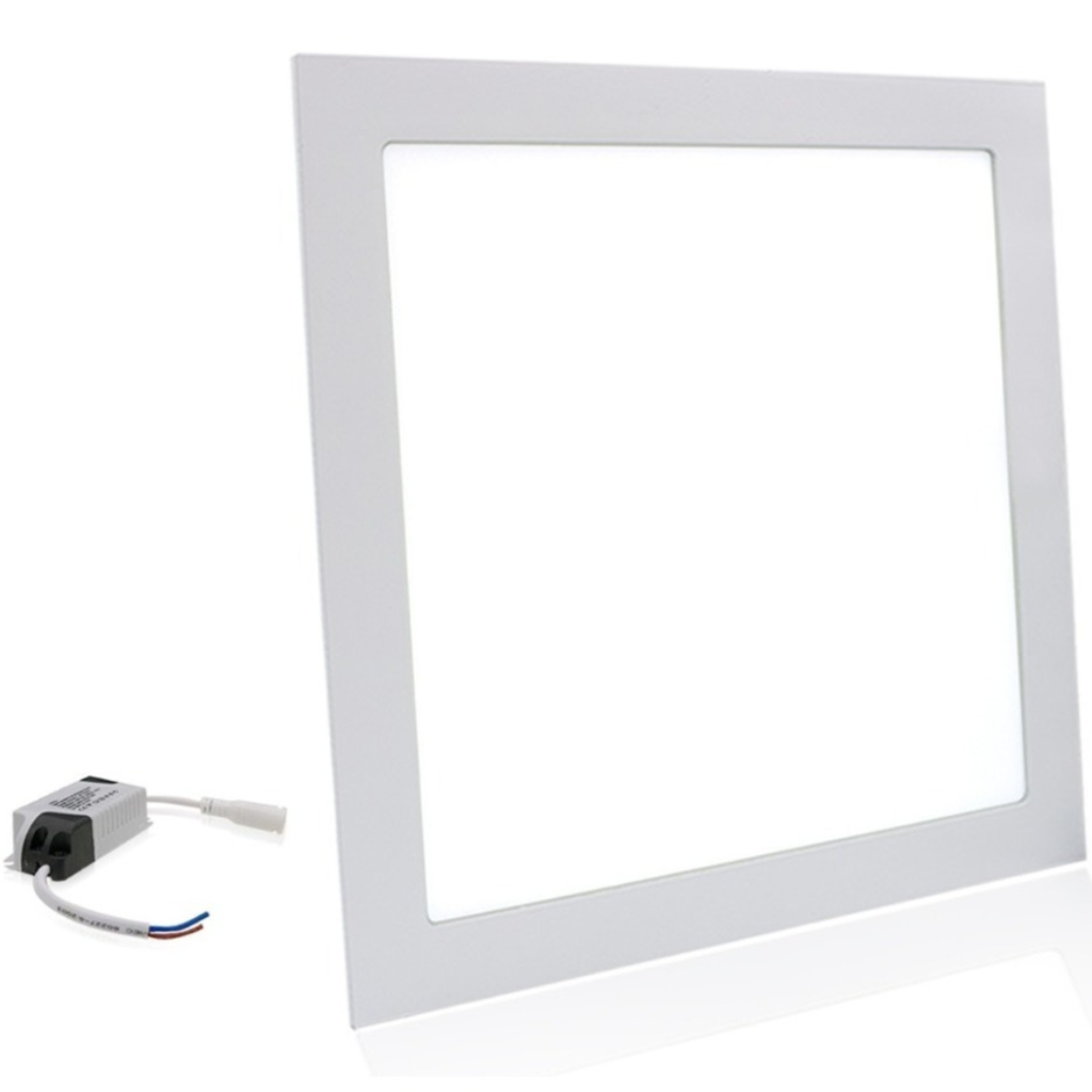 Painel Plafon Led 18W Quadrado Embutir 6500K Bivolt Branco Frio 22x22 | Shopee Brasil