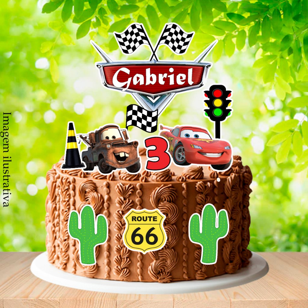 Bolo Relampago Mcqueen E Mater Relâmpago McQueen Cars 2 Mater, Carro,