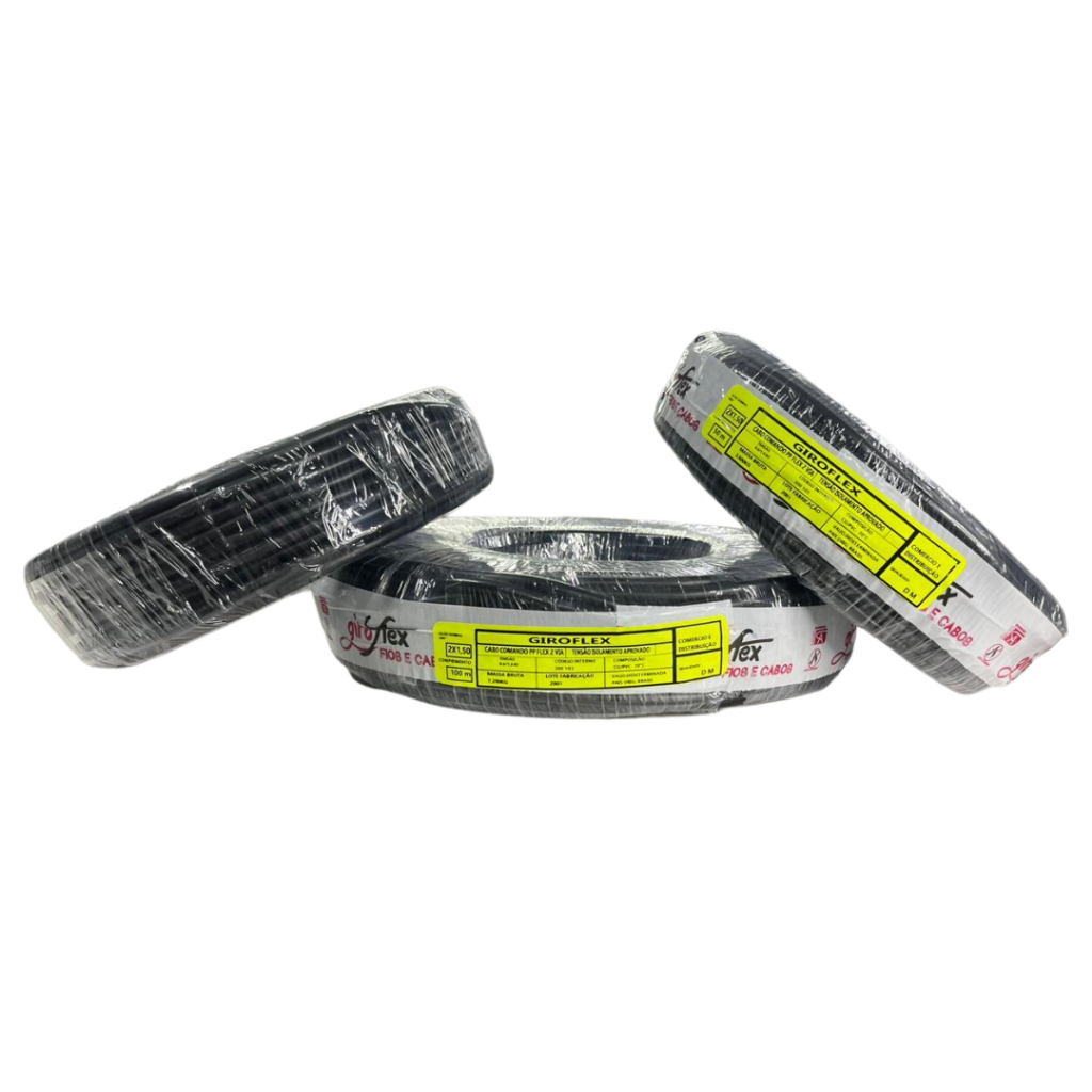 Cabo PP 2X1,50mm 2 Via Rolo com 100 Metros | Shopee Brasil