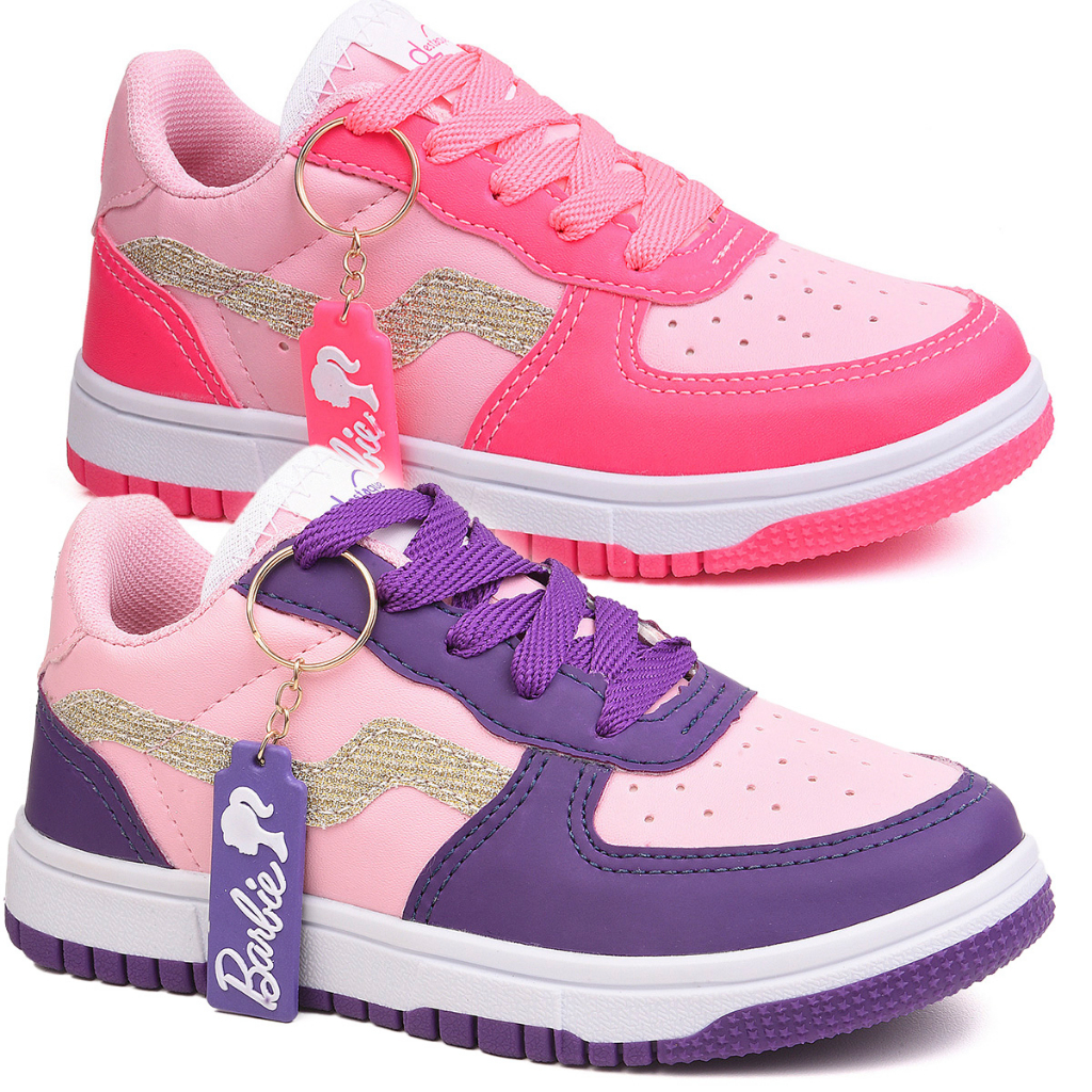 Tênis da barbie Infantil Lançamento Menina Menino Calce Fácil 26ao33 ...