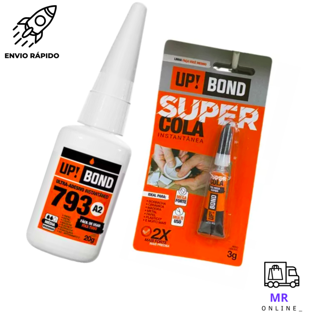 Cola Instantânea Super Cola Up bond Universal Ultra-Adesivo | Shopee Brasil