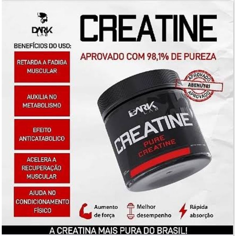 Creatina Dark Lab - Pura | Shopee Brasil