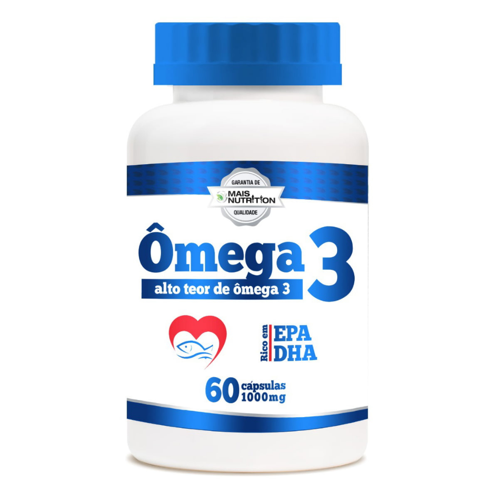 Suplemento Omega 3 1000mg - 60 Cápsulas - Mais nutrition | Shopee Brasil