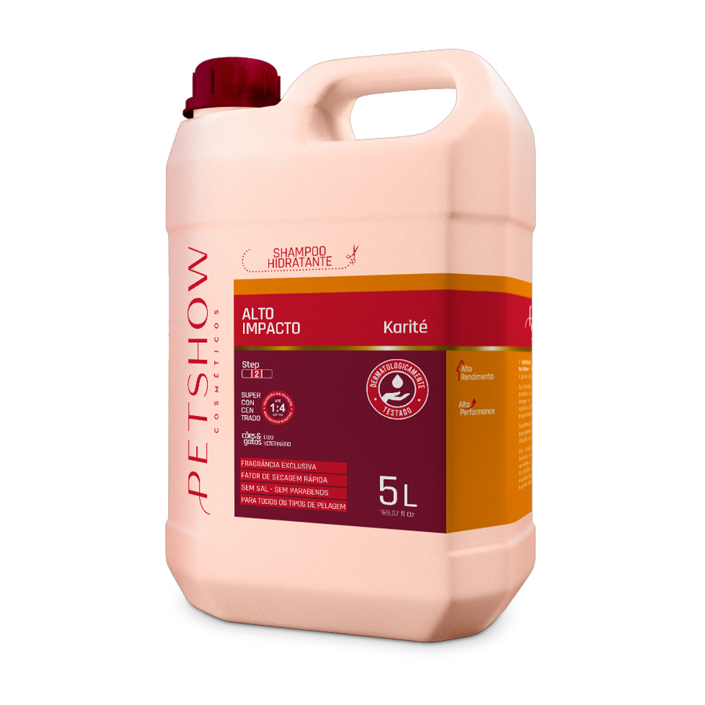Shampoo Neutro Hidratante Alto Impacto 5L Pet Show | Shopee Brasil