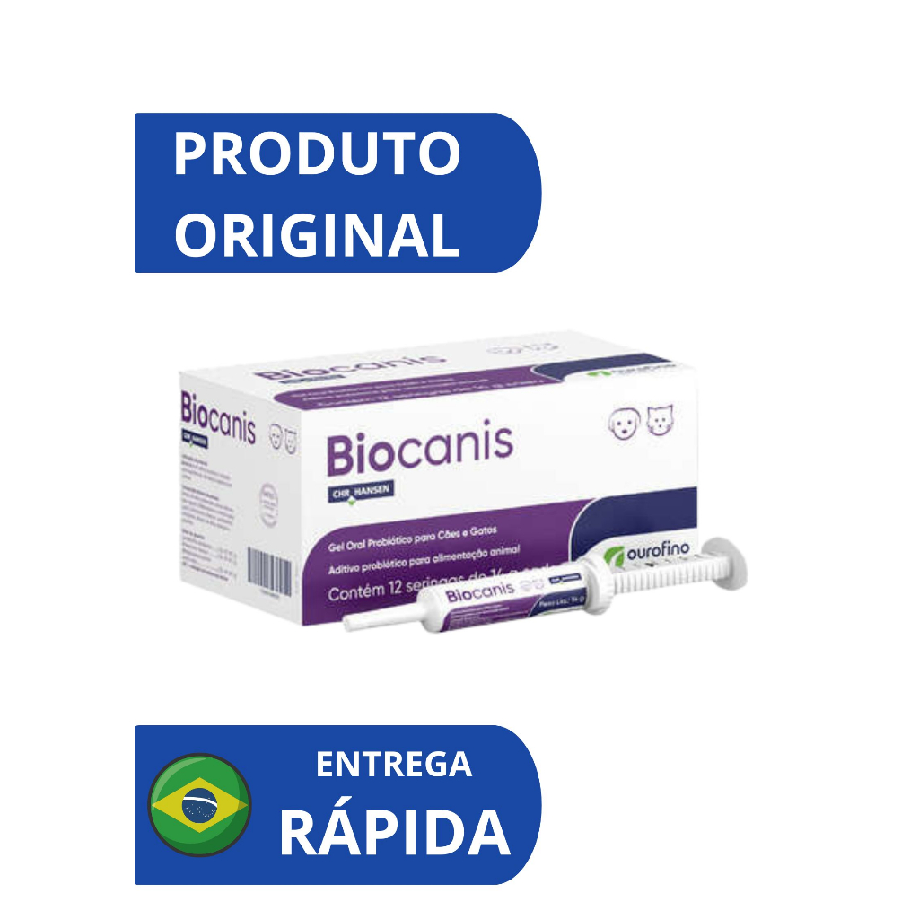 Biocanis 14gr Suplemento Probiótico para Cães E Gatos - ORIGINAL ...