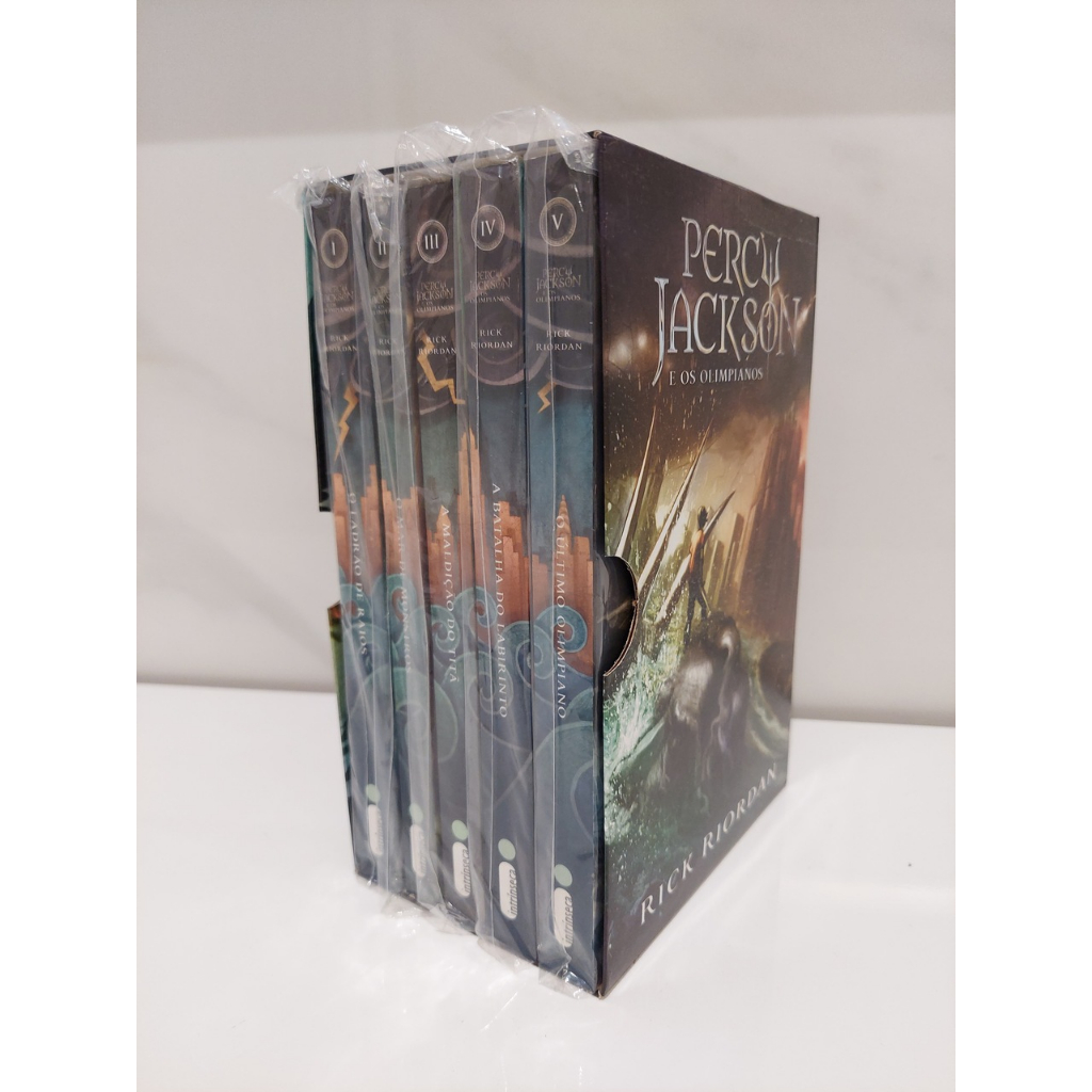 Box Percy Jackson e os Olimpianos Completo | Shopee Brasil