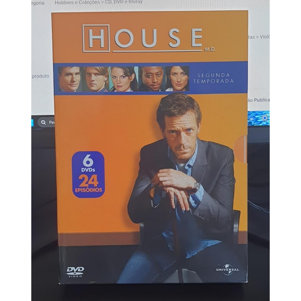 BOX DVDS: House - Segunda Temporada (6 dvds - 24 episódios) | Shopee Brasil