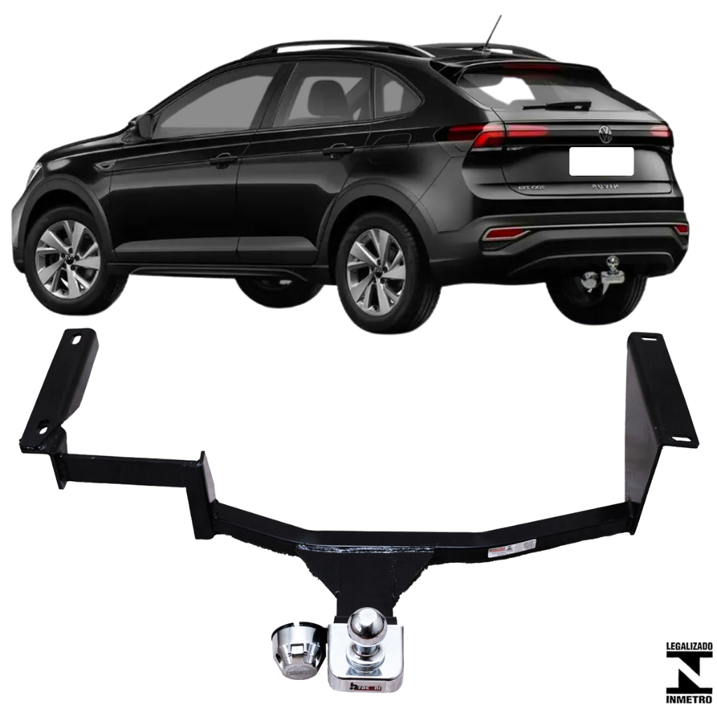 Engate Reboque Fixo Nivus Capacidade Carga 450kg Aco Resistente Braconi ...