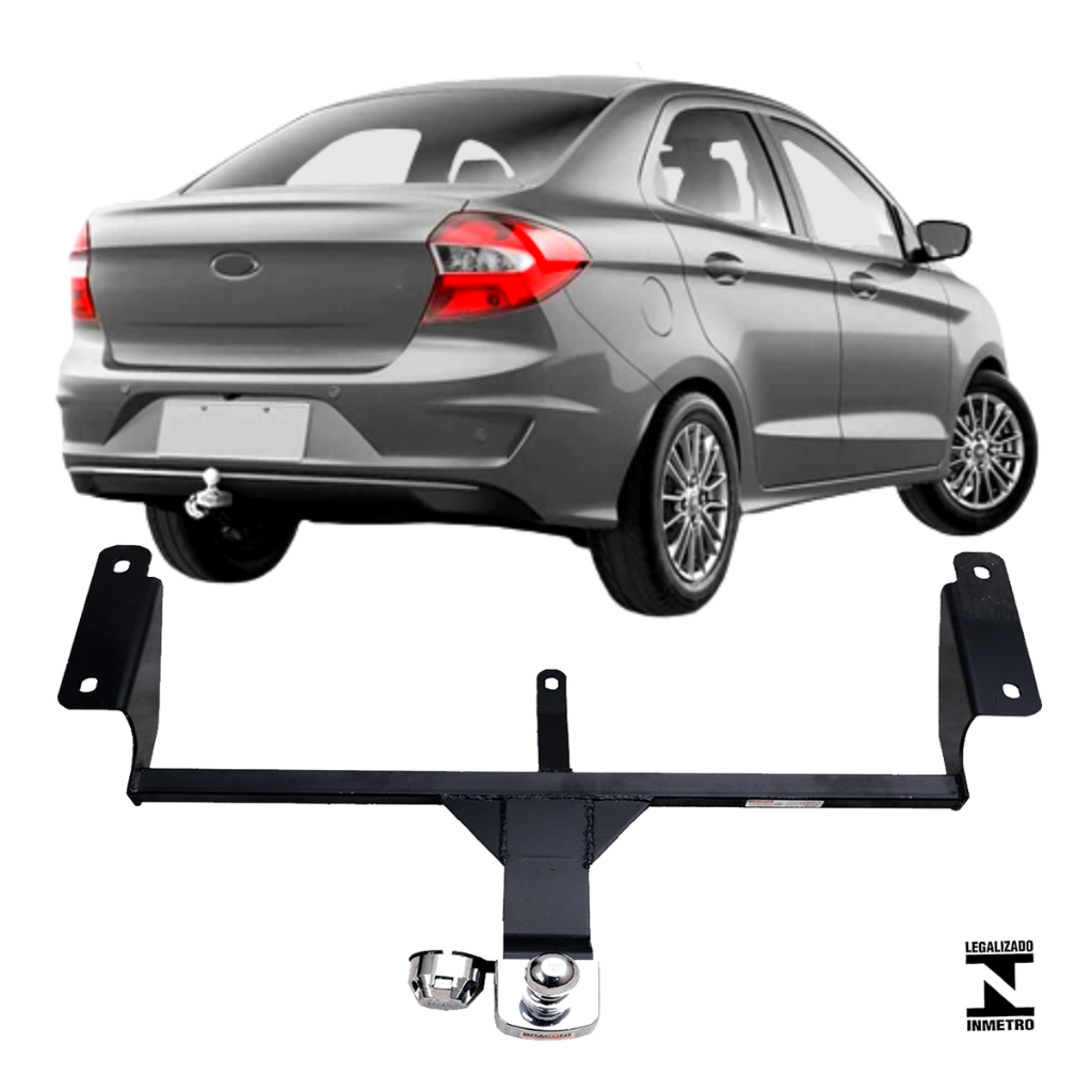 Engate Reboque Fixo Ford Ka Sedan 2014 A 2021 Cap Carga 450kg Aco ...