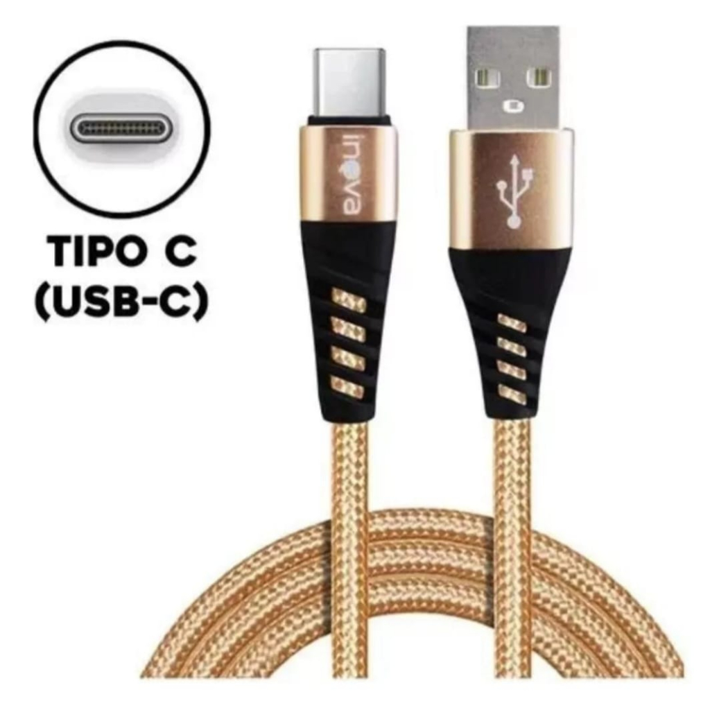 Cabo Tipo C Usb Carregador Ultra Rápido 2 metros Resistente | Shopee Brasil