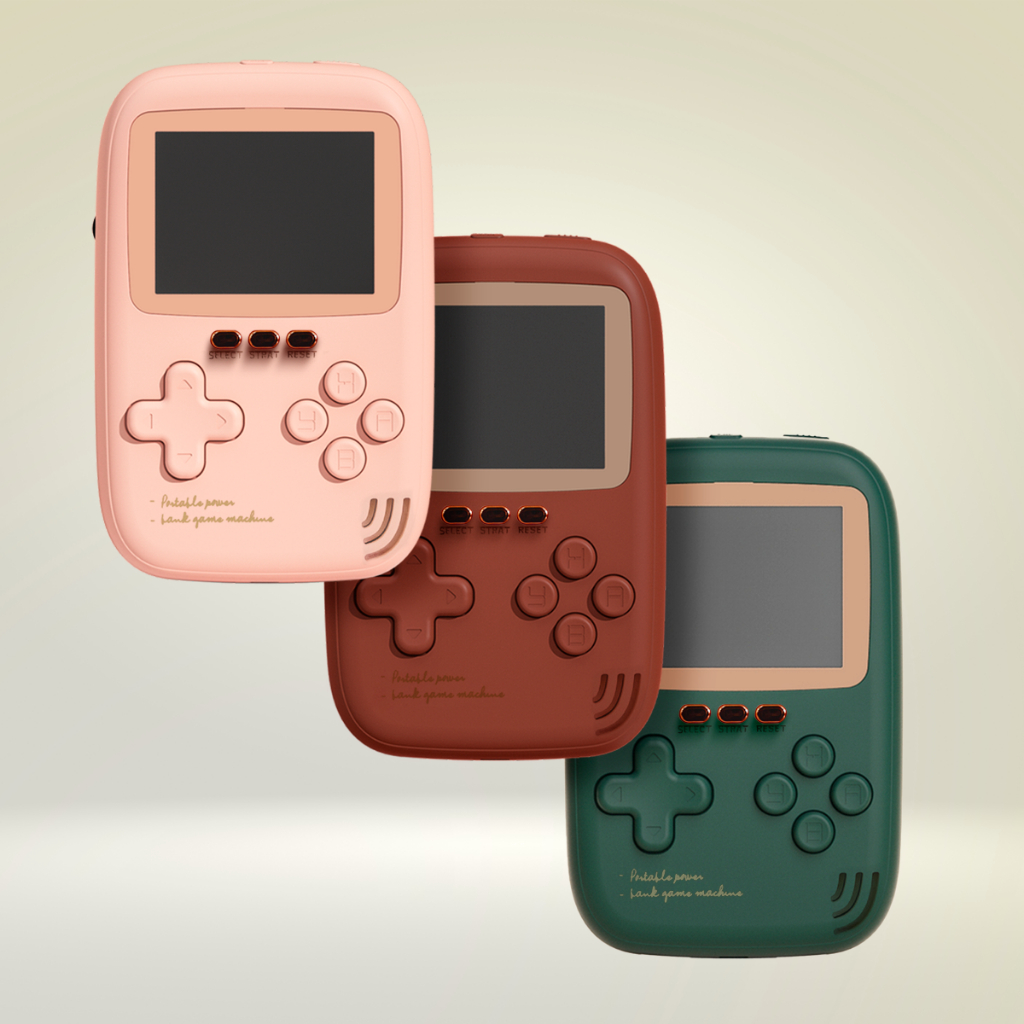 Video game retro portátil Power bank mini game 500 em 1 Q16 | Shopee Brasil