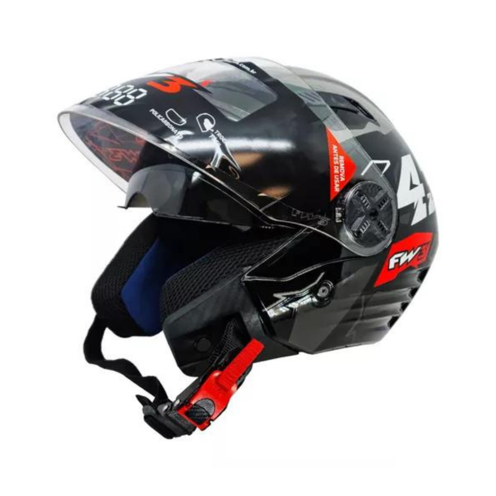 Capacete Aberto FW3 X Open Up 43 | Shopee Brasil