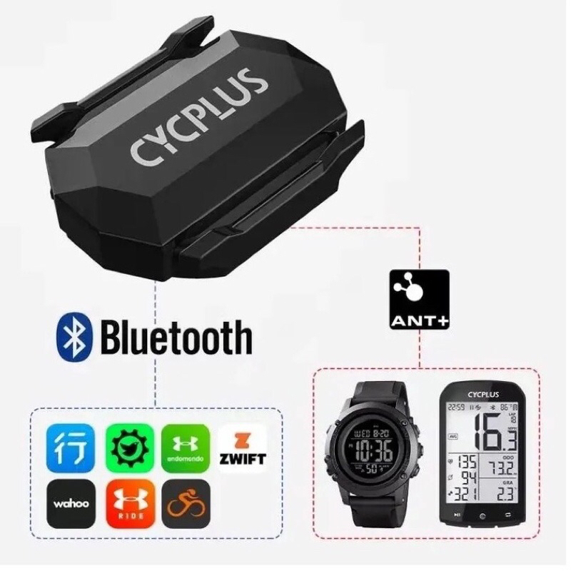 Sensor Cycplus Cadência/ Velocidade Ant+ Para garmin, Xoss, Igpsport ...