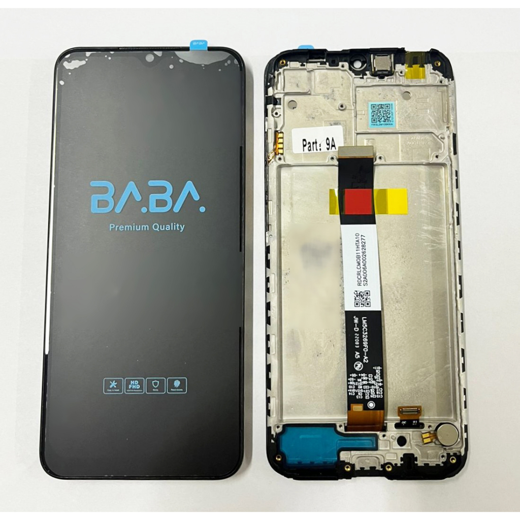 Frontal Tela Display Touch Redmi 9A Original PREMIUM Vivid Color C/ Aro, Flex Volume, Home e ...