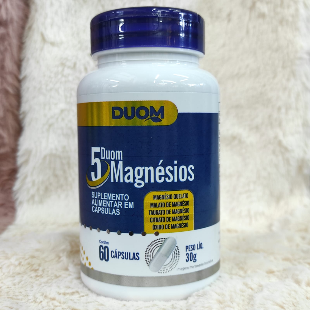 5 MAGNÉSIOS 60 cápsulas (Duom) | Shopee Brasil
