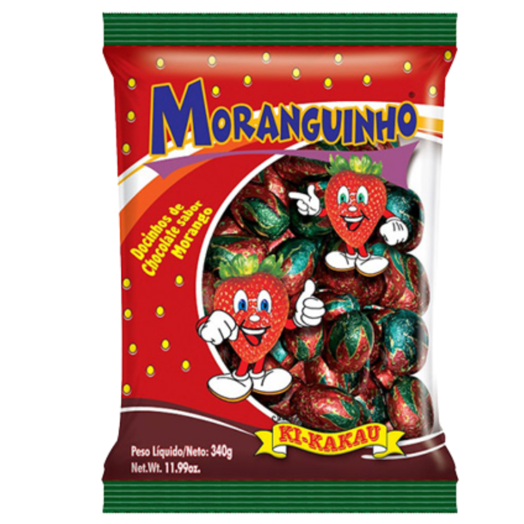 Chocolate Ao Leite Formato Moranguinho 340g - Ki-Kakau | Shopee Brasil