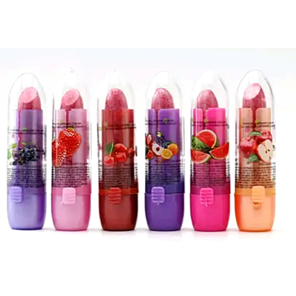 Mini Batom Frutas Lipstick Lua e Neve Colorido Infantil Lip para ...