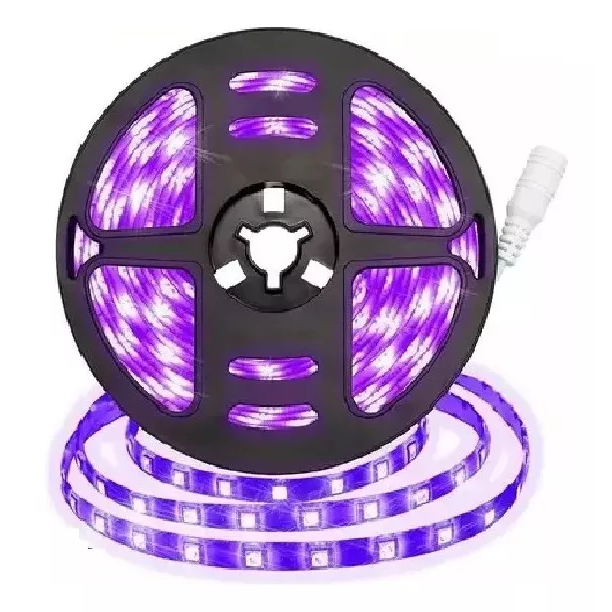 Fita Led 3528 Roxo 12v 60 Leds 5 Metros sem Silicone | Shopee Brasil