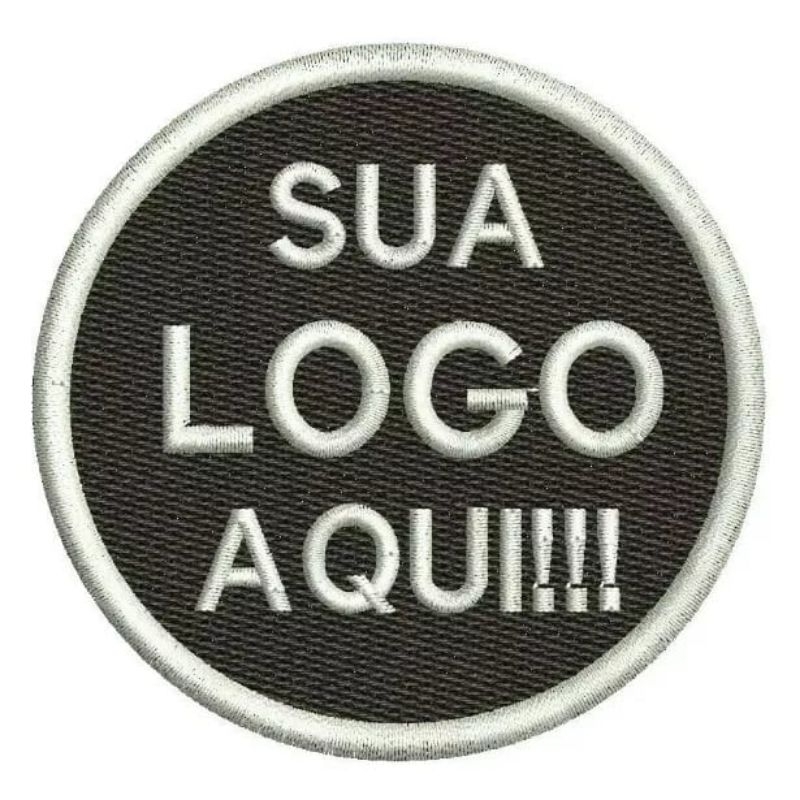 Sua Marca Aqui - Patch Aplique Bordado Termocolante Extra Grande ...