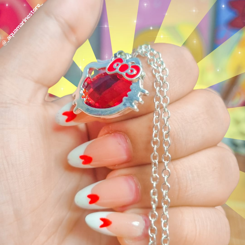 Colar Cute Hello Kitty/aesthetic/sanrio/cute girl/fofo | Shopee Brasil