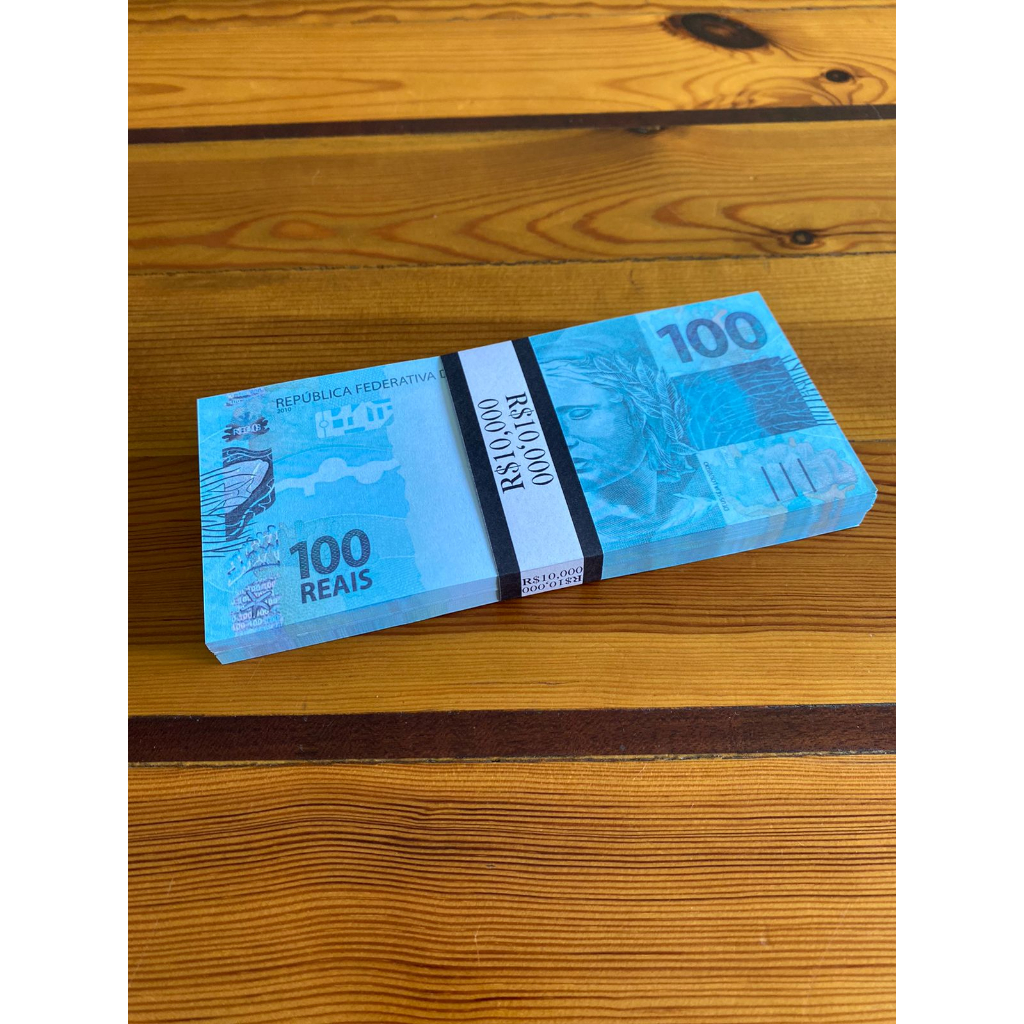 notas para ensaio 100$ 100 und | Shopee Brasil