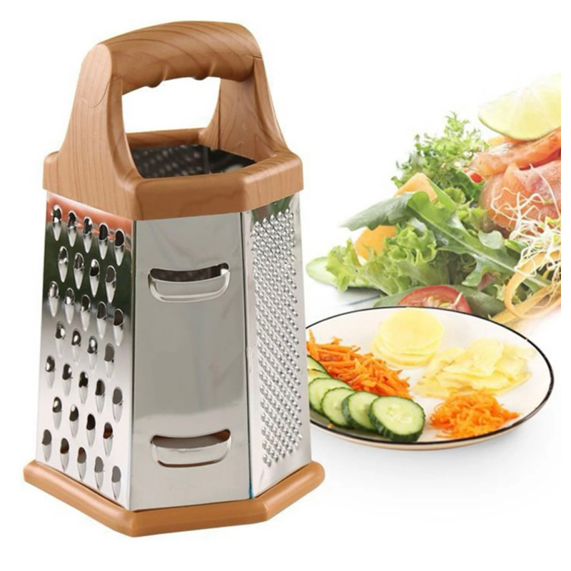 Ralador Fatiador 6 Faces Inox Para Cozinha Base Antiderrapante ...