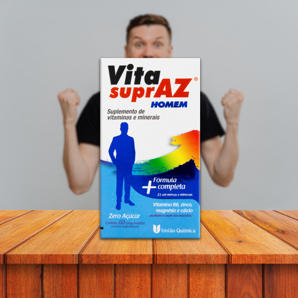 Vita SuprAZ Homem Suplemento Vitaminico Mineral com 60 Comp | Shopee Brasil
