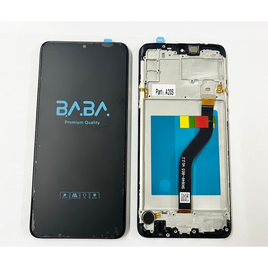 Frontal Tela Display Touch Galaxy A20s A207 Original PREMIUM Vivid Color C/ Aro, Flex Volume ...