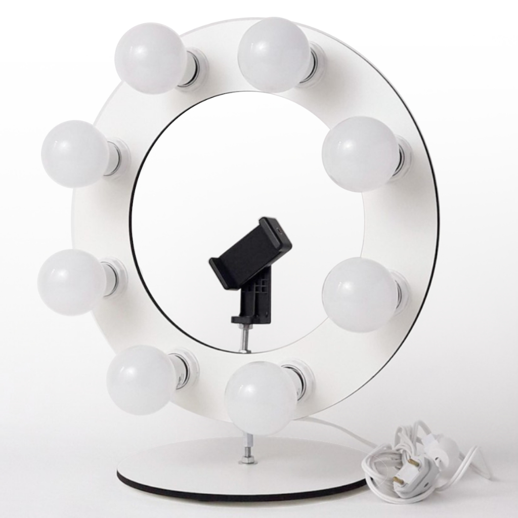 Ring Light de Mesa 14 polegadas 36cm 8 Bocais Iluminador Profissional Suporte Celular *Sem ...
