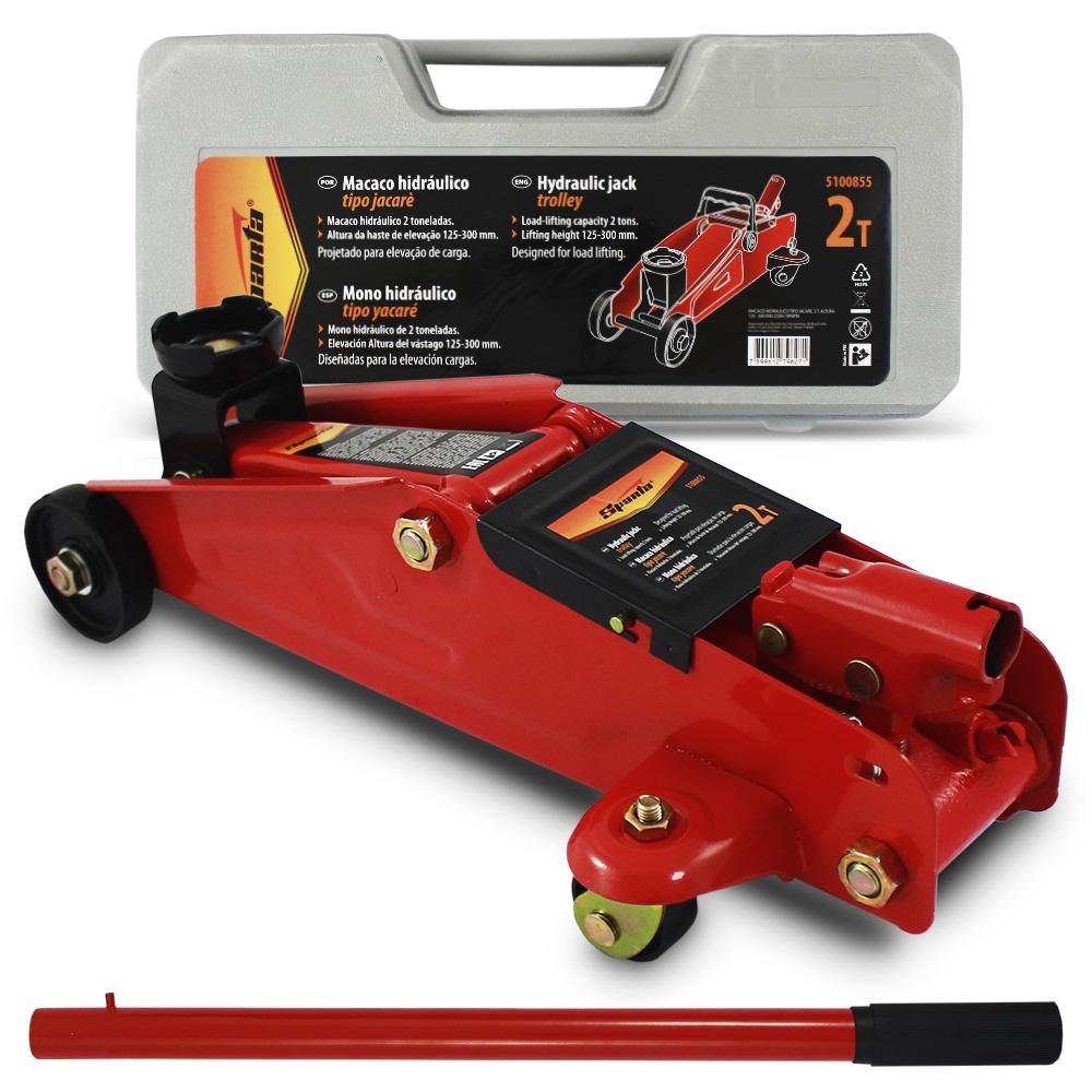 Macaco Hidraulico 2 Ton Universal Tipo Jacarezinho C/ Maleta | Shopee ...