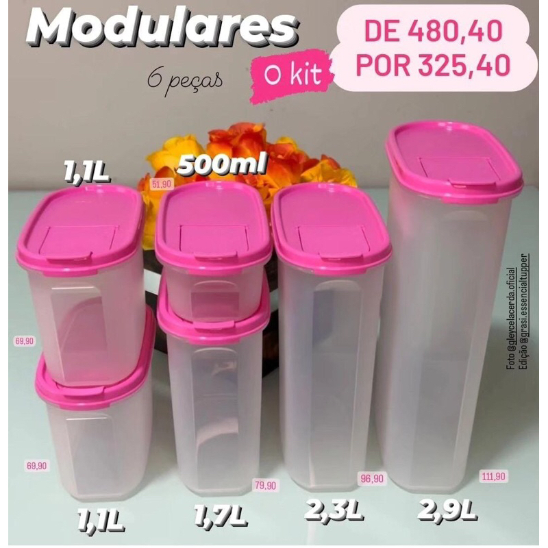 kit modulares tupperware | Shopee Brasil