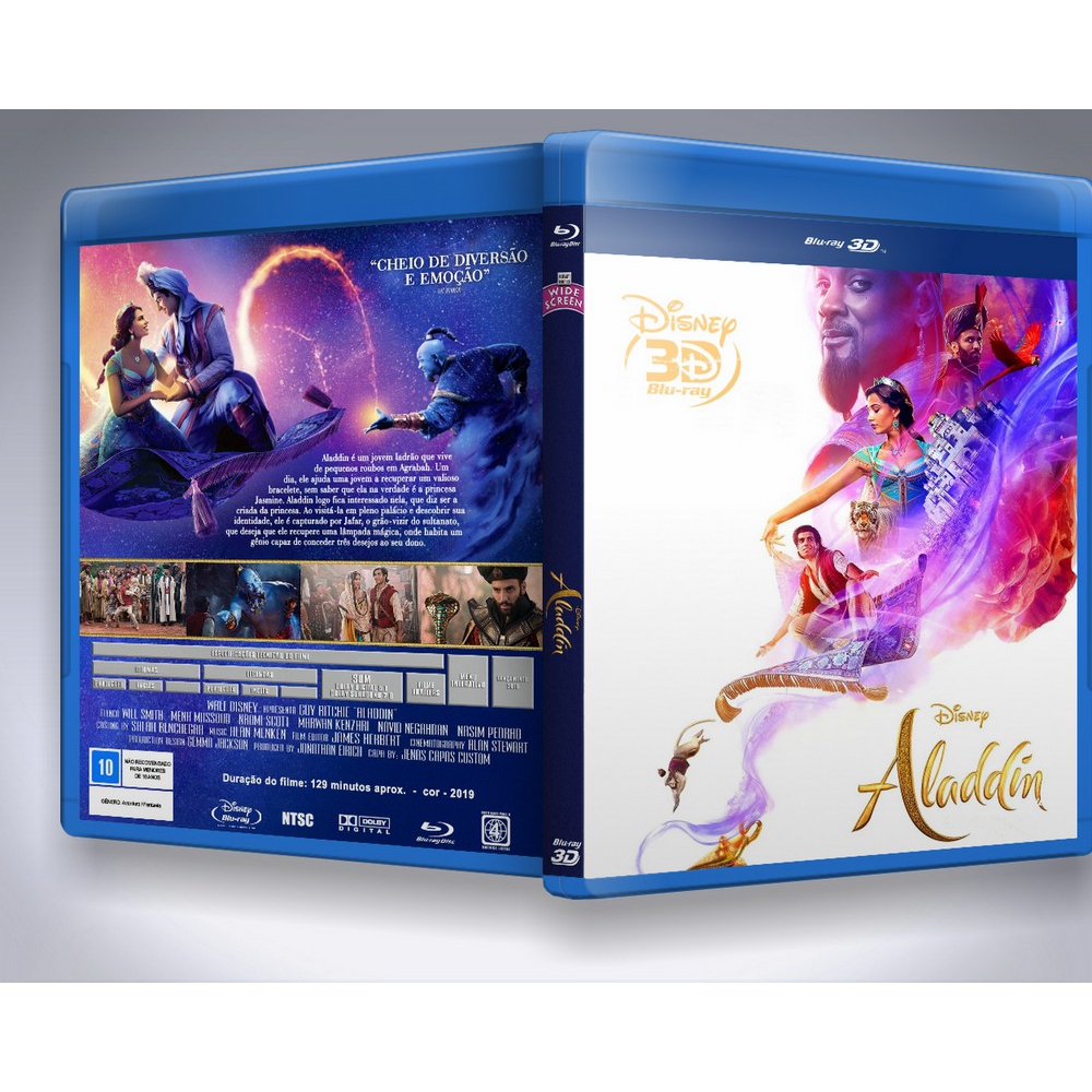 Blu-ray: Aladdin 3D [PERSONALIZADO] | Shopee Brasil
