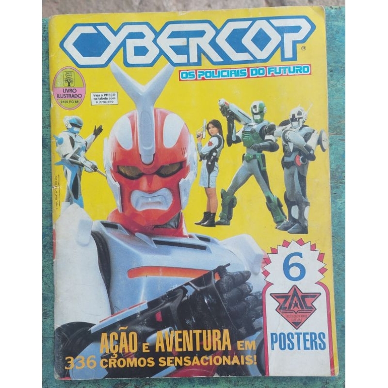 Album De Figurinhas Cybercop policiais do futuro 1990 Editora Abril ...