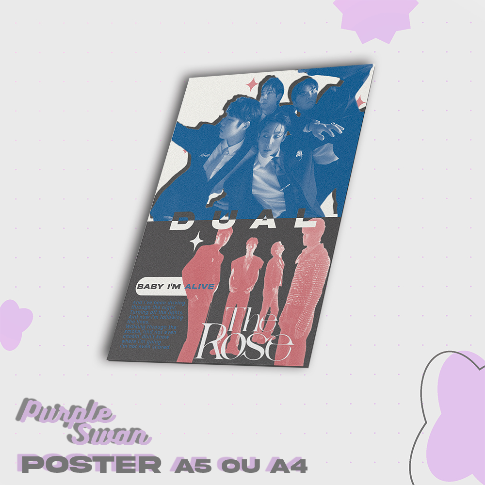 KPOP THE ROSE - Poster Dual - Poster A5 | Shopee Brasil