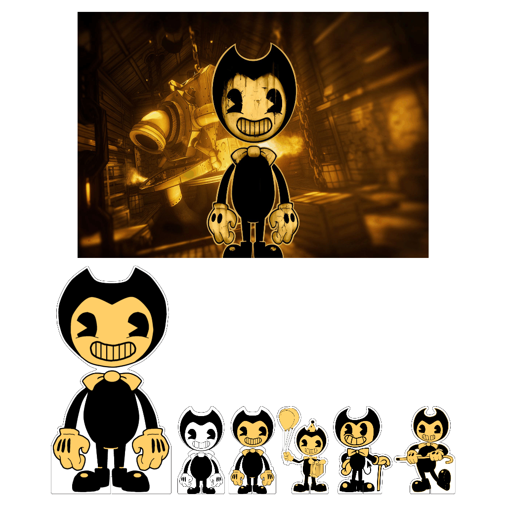 Mini Kit Display + Painel Festa Infantil Bendy | Shopee Brasil