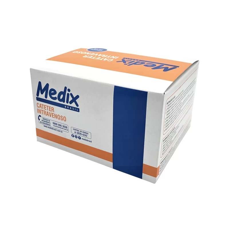 Kit Cateter Intravenoso Periférico Com 10 Unidades Medix | Shopee Brasil