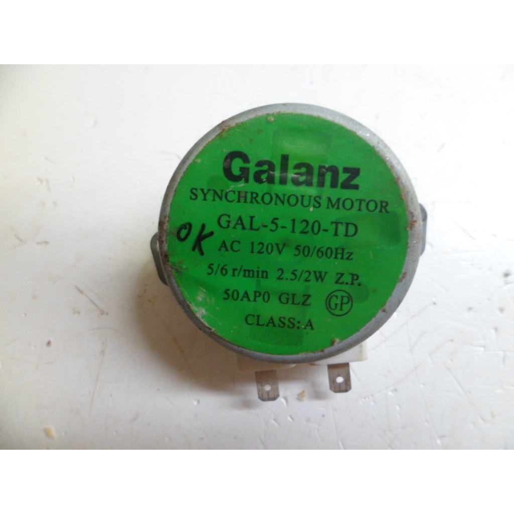 Motor Prato Microondas Compativel Galanz Gal-5-120-td 120v | Shopee Brasil