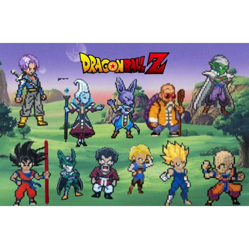 Chaveiro Ou Imã Dragon Ball Z Pixel Art Hama Beads Perler Beads Shopee Brasil