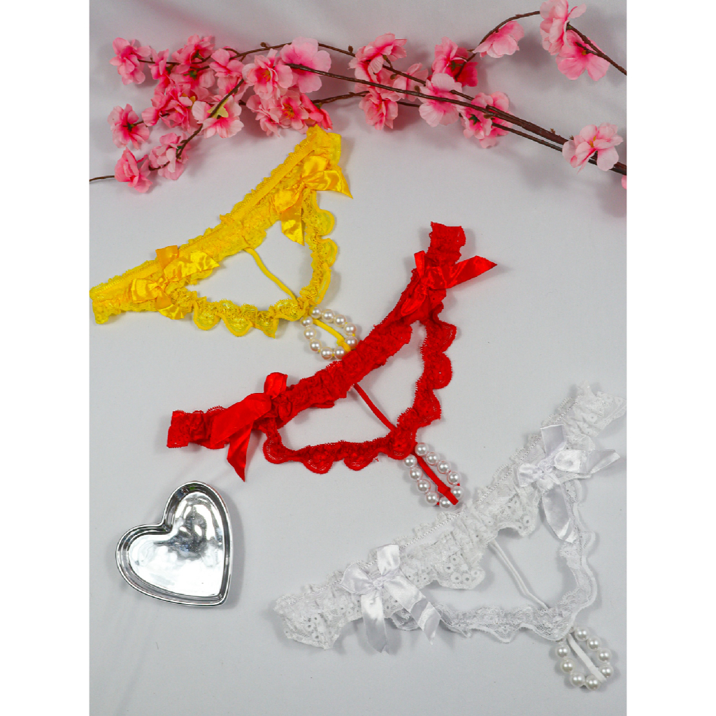 Kit com 3 Calcinhas Fio Dental de Renda (Cor sujeita a disponibilidade ...