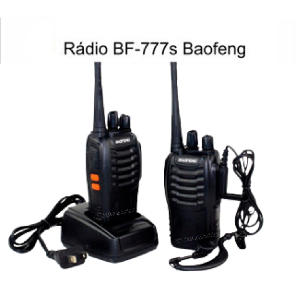 Kit Radio Comunicador Walk Talk Baofeng Bf-777s Alcance 12km | Shopee ...