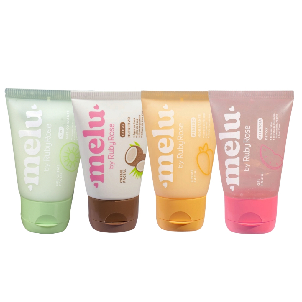 Gel Creme Facial Melu By Ruby Rose Kit C/4 Unid | Shopee Brasil