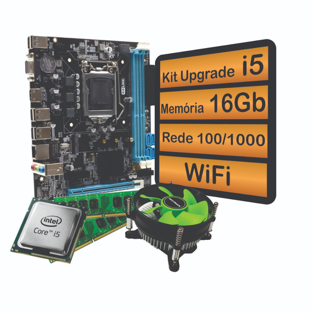 Kit Upgrade INTEL I5 4590T 2.0 ghz + placa Intel H81 + Memória 8 GB ou ...